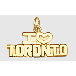 Mary Jewellery 10K Yellow Gold I Love Toronto Charm