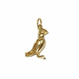 Mary Jewellery 10K Yellow Gold 3D Puffin Bird Charm